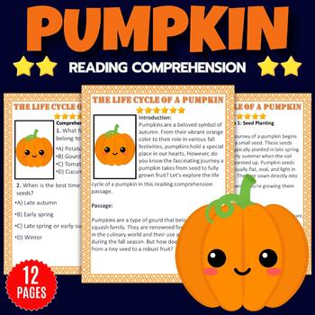 Printable PUMPKIN Reading Comprehension Passages with Answers | TeachShare