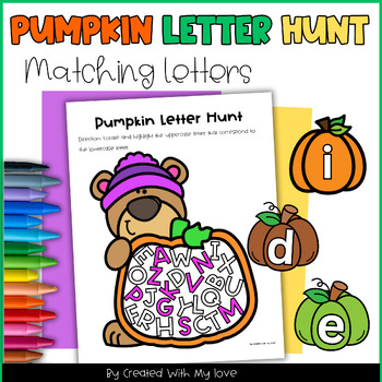 Pumpkin Letter Hunt | Alphabet Recognition Preschool Literacy Center ...