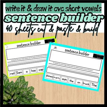 sight word sentence builder worksheets | TeachShare