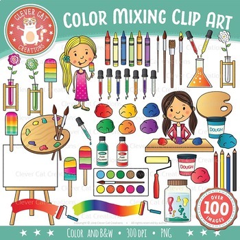 Color Mixing Clip Art – Color Theory | TeachShare
