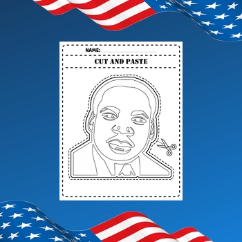 Martin luther king jr | Mlk Cut And Paste Coloring Pages -Fun January ...