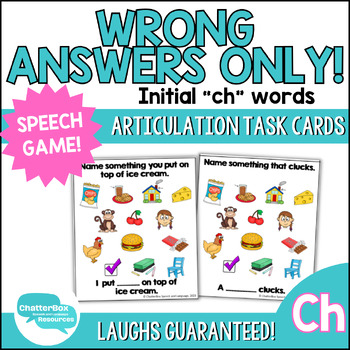 Initial Ch - Speech Therapy Game - FREEBIE - Sentences & Conversation ...