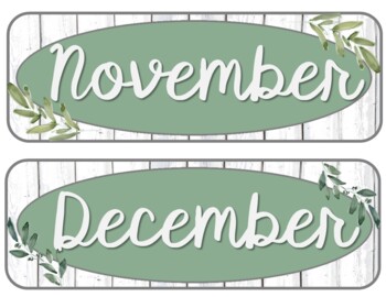 Shiplap and Eucalyptus Classroom Decor- Bulletin Board Decorations ...