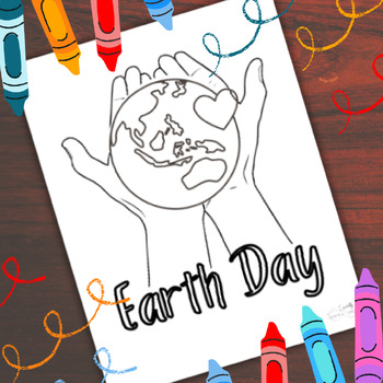 Earth day coloring sheet | TeachShare