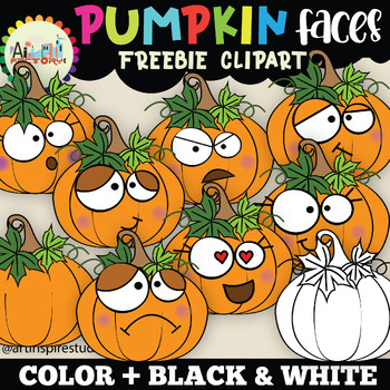 Fall Clipart Pumpkin Face, Autumn Clipart Emotions and Feelings ...