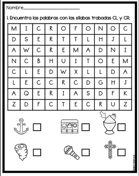 Sílabas Trabadas: CR y CL. Spanish Consonant Blends! | TeachShare