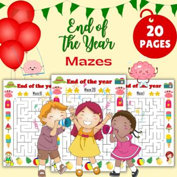 Printable Summer End of Year Fun Mazes Puzzles - Fun Brain Games ...