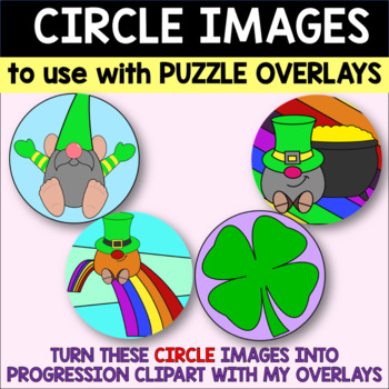 CIRCLE Images to use with Puzzle OverlayS Clipart - Progression St ...