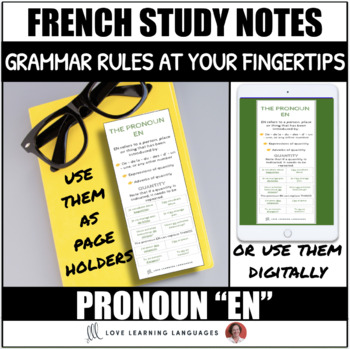 French Pronoun EN Grammar Rules - Règles de Grammaire | TeachShare