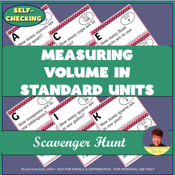 Measuring Volume in Standard (Customary) Units Printable Scavenger Hunt ...