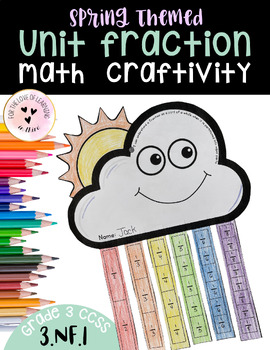 Fraction Strips Spring Rainbow Printable Activity I Can Statement Unit ...