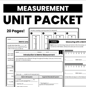 Scientific Measurement Unit Packet | TeachShare
