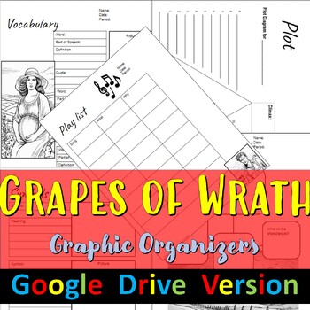 Grapes of Wrath Graphic Organizers - Google Drive Version | TeachShare