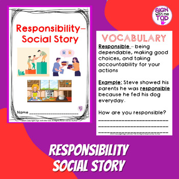 Responsibility Social Story | TeachShare