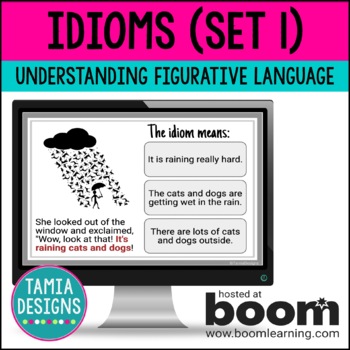 Understanding idioms in English Boom Cards digital task cards Set 1 ...