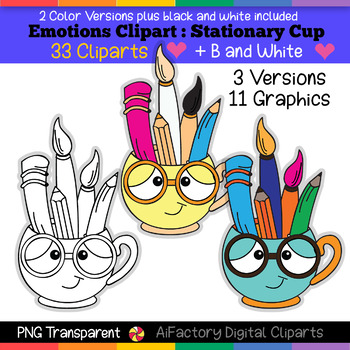 {Emotions Clipart} -Emotions and Feelings - School Supplies Set #2 ...