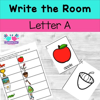 Letter A Sounds Write the Room, Kindergarten Center Activity | TeachShare