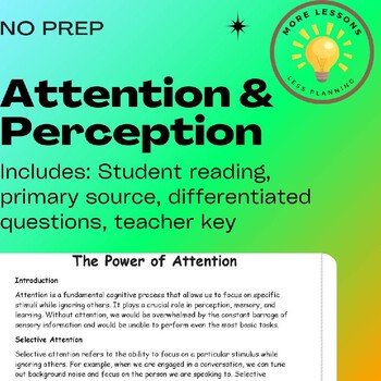 Illusions Impact on Perception Psychology Guided Reading Comprehension ...