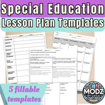 Special Education Lesson Plan Template formal observation lesson plan ...