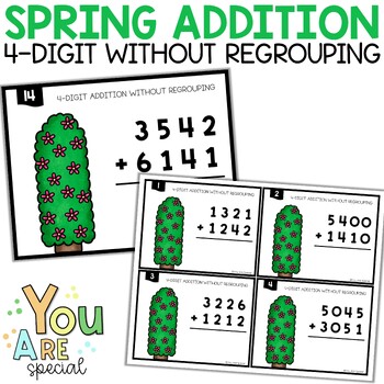 4 Digit Addition Without Regrouping Math Spring Activities Morning Work ...