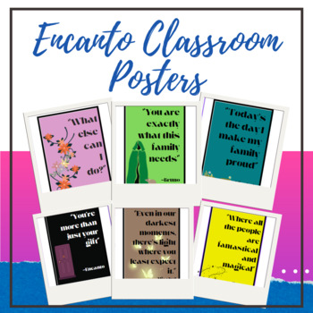 Disney's Encanto Classroom Motivational Posters set of 12 | TeachShare