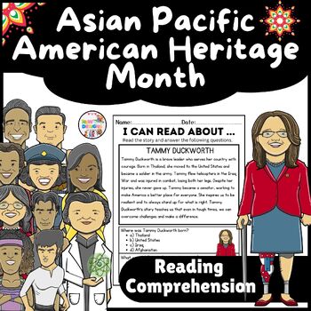 Tammy Duckworth Reading Comprehension / Asian Pacific American Heritage ...