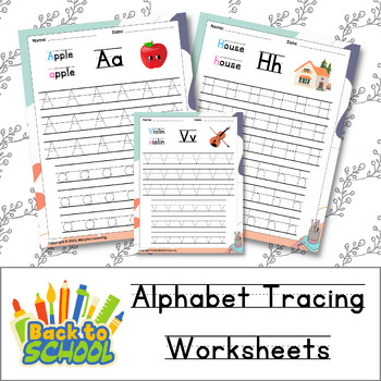 Back To School Alphabet Tracing Worksheets | TeachShare