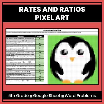 Rates and Ratios Word Problems DIGITAL PIXEL ART | TeachShare
