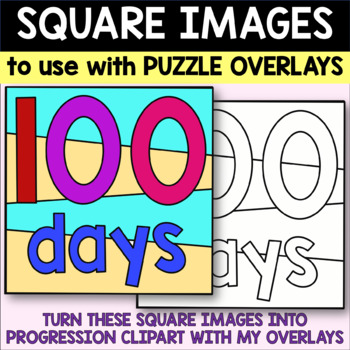 Square Images to use with Puzzle Overlay Clipart - Progression Overlays ...