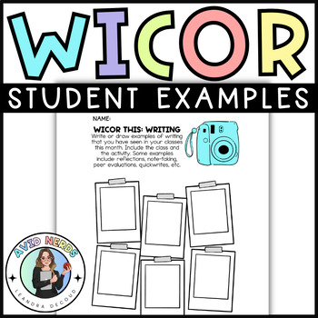 AVID WICOR This Monthly Student Example Pages for CCI Data Collection ...