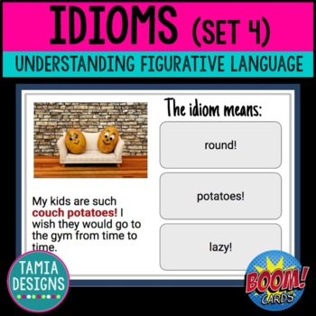 Understanding idioms in English (set 4) Boom Cards Digital task cards ...