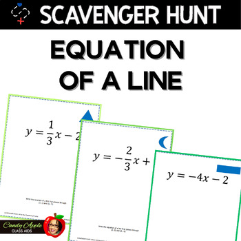 SCAVENGER HUNT Equation of a Line | TeachShare
