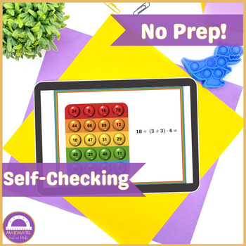 Order of Operations Math Digital Activity | Pop Game | TeachShare