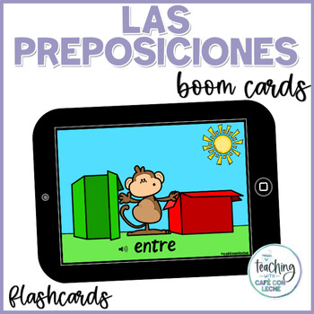 PREPOSICIONES FLASHCARDS, Prepositions Boom Cards in Spanish | TeachShare
