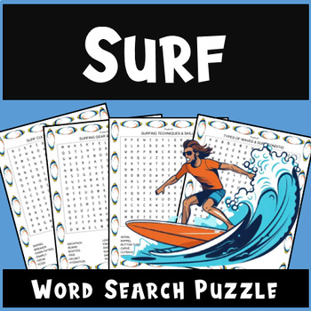 Catch the Wave: Surfing Word Search Activity | TeachShare