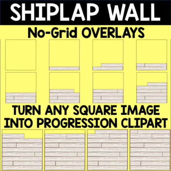 SHIPLAP WALL Puzzle Overlay Clipart Progression Images | TeachShare