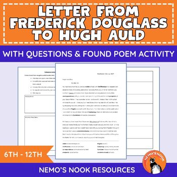 Primary Source Activity: Letter from Frederick Douglass to Hugh Auld ...