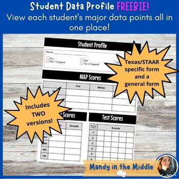 FREEBIE: Student Profile Data Sheets | TeachShare