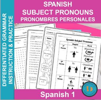 Spanish Subject Pronouns 7 Activities for Pronombres Personales ...