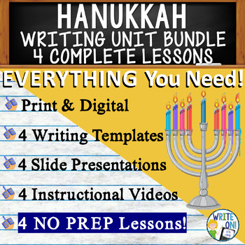 Hanukkah Writing Prompts, Hanukkah Activities, Hanukkah Worksheets ...