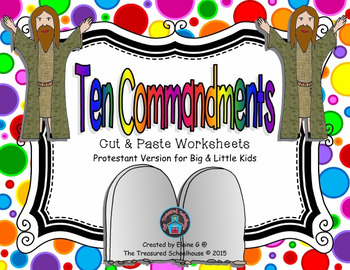 Ten Commandments Cut & Paste Worksheets for Kids - Christian | TeachShare