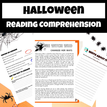 Halloween Comprehension - The Witch Who Changed Her Ways | TeachShare