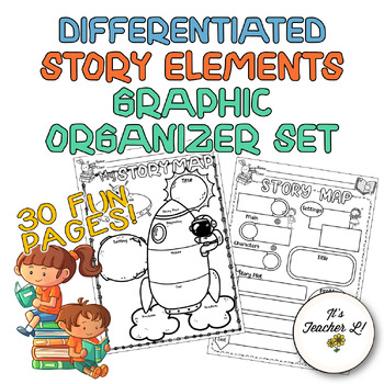 Differentiated Story Elements Main Idea Character Analysis Graphic ...