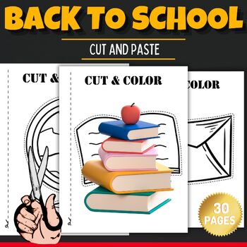 Printable Back to school Cut and Paste Scissor skills - Fun August ...