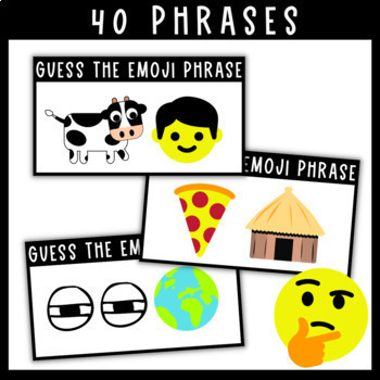 Back to School / Team Building Emoji Picture Game - Guess the Phrase ...
