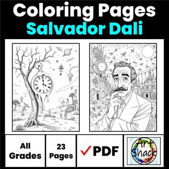 Salvador Dali Coloring Pages (23 pages) | TeachShare