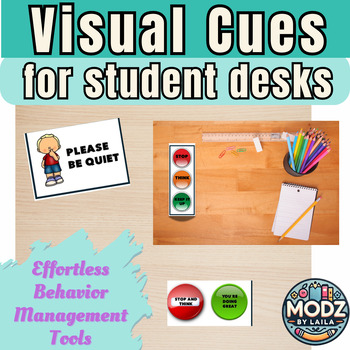 Desk Behavior Visuals traffic light behavior chart behavior prompts for ...