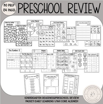 Preschool Review Packet (NO PREP) | TeachShare