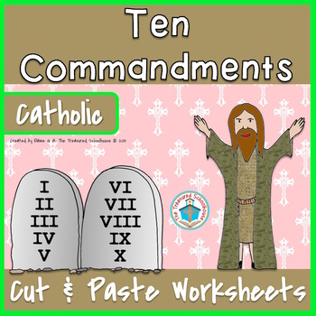 Ten Commandments Cut & Paste Worksheets for Kids - Catholic | TeachShare