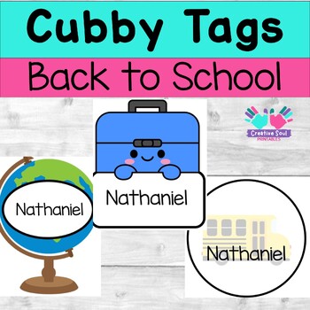 Back to School Editable Cubby Tags, Name Tags | TeachShare
